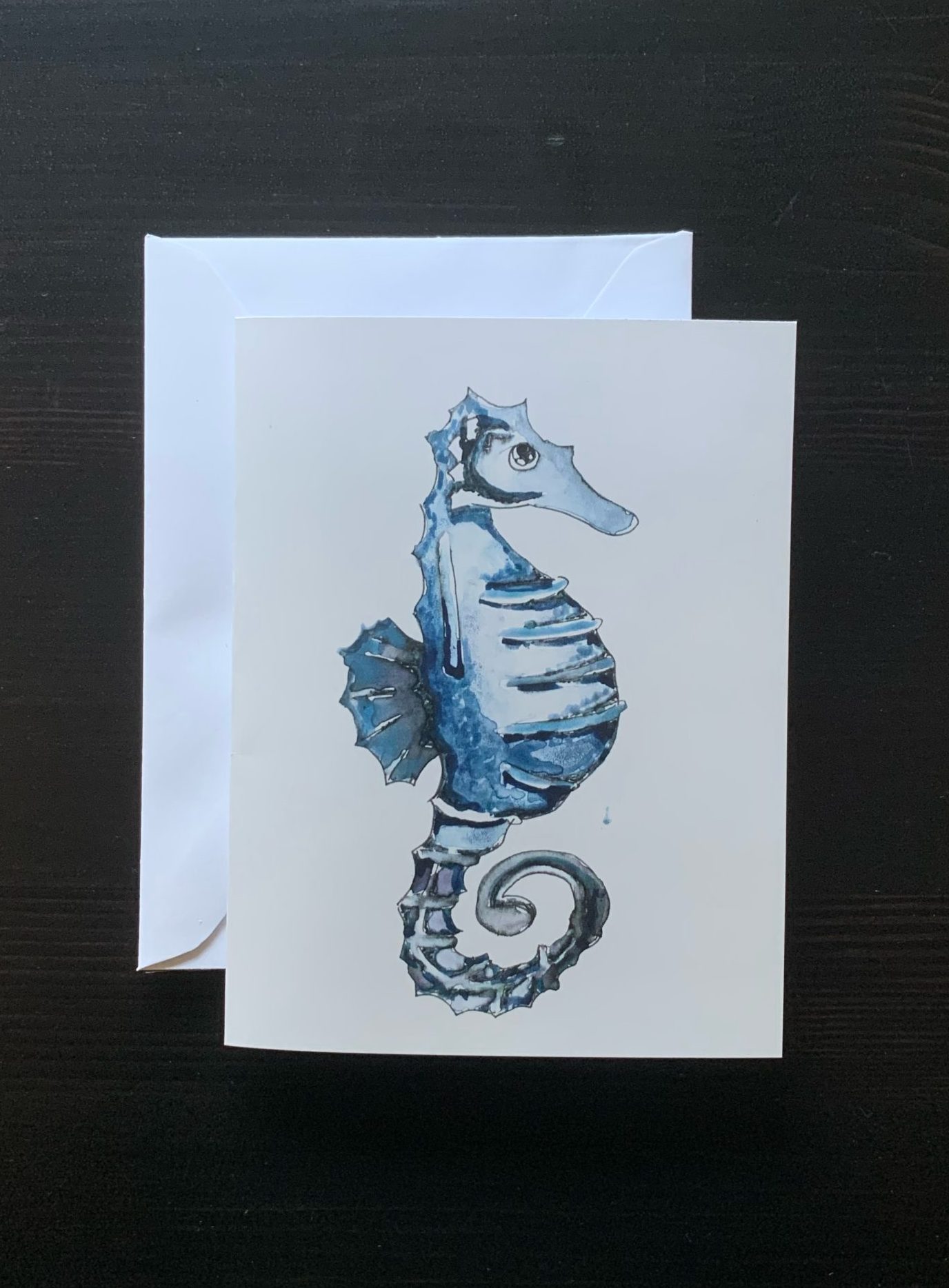 Seahorse Card - WildCard Stationery & Prints